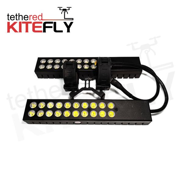 Quality Tethered Dual Row Drone Uav Lighting Strip 20000lm With Sufficient Heat for sale
