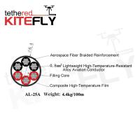 China AL-25A Power Cable 0.8 mm² 6.4 mm Aviation-Grade Fiber Braided for sale