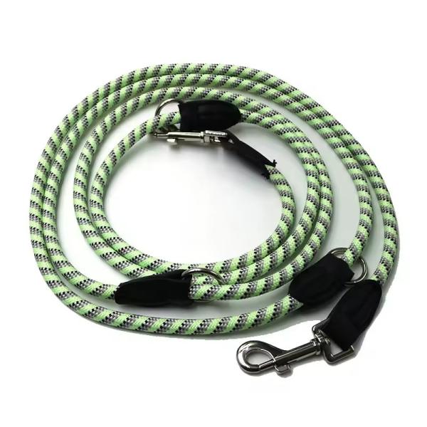 Quality Reflective Heavy Duty Nylon Dog Leash Hands Free Nylon Pet Leashes Solid With for sale