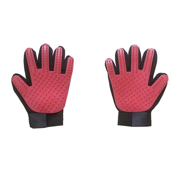 Quality Customized Pet Hair Remover Glove Durable Deshedding Glove For Dogs And Cats for sale