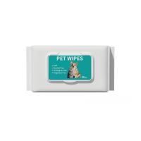 Quality Soft Pet Wet Wipes OEM ODM Dog Wet Wipes For Cleaning Dogs Paw Face Eye for sale