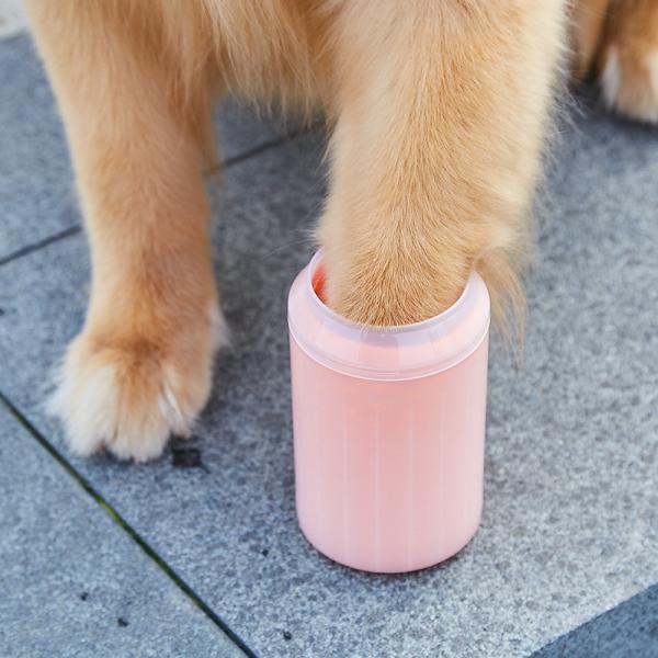 Quality Silicone Pet Cleaning Tools Portable Dog Foot Washing Cup Blue / Orange / Green for sale