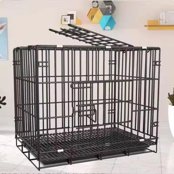 Quality Quadrate Dog Cat Cages Bottomless Stainless Steel Dog Cages Breathable for sale