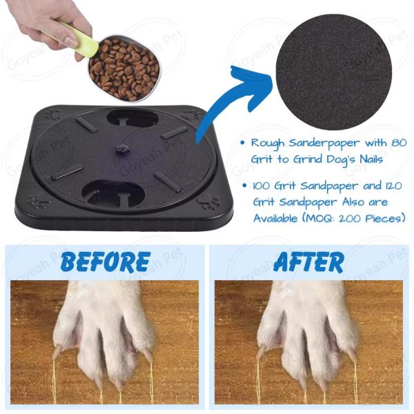 Quality Rubber Pet Training Products 3 In 1 Dog Food Puzzle Toys Dog Nail File Scratch for sale