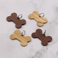 Quality Laser Engrave Puppy ID Tags Wooden Puppy Name Tag For Collar for sale