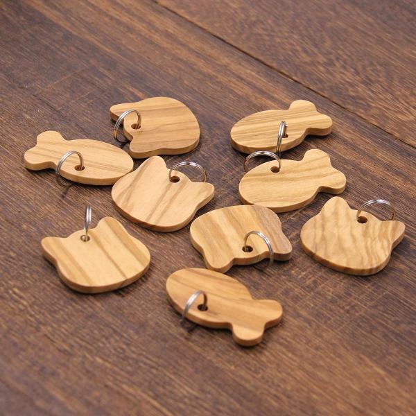 Quality Laser Engrave Puppy ID Tags Wooden Puppy Name Tag For Collar for sale