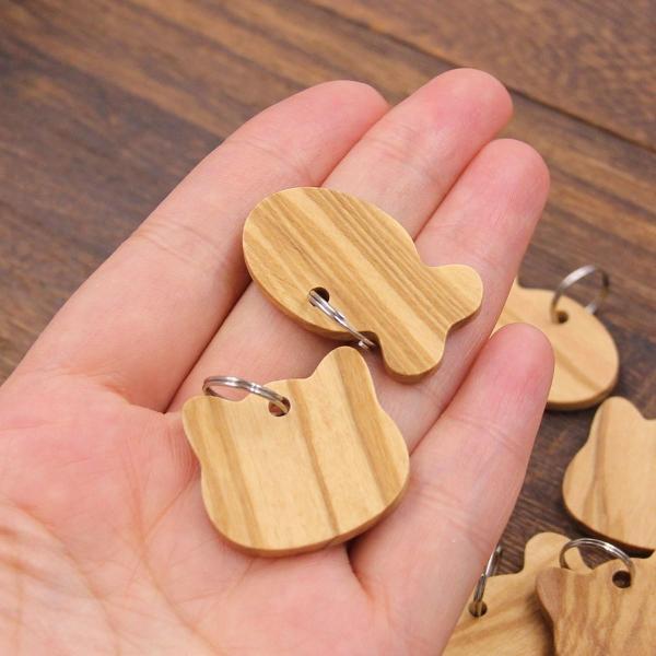 Quality Laser Engrave Puppy ID Tags Wooden Puppy Name Tag For Collar for sale