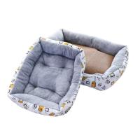 China Textured Wave Pet Sofa Beds Washable Large Rectangle Dog Bed Comfortable  for sale