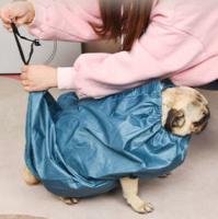 China Automatic Dog Drying Bags plastic Pet Drying Bag Blue Blow Quick for sale