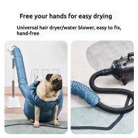 China Automatic Dog Drying Bags plastic Pet Drying Bag Blue Blow Quick for sale