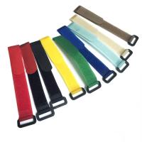 China Black Hook And Loop Cable Straps Nylon Self Gripping Straps Reusable For USB Cables for sale