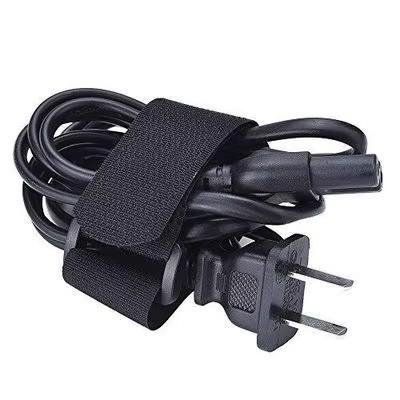 China Black Hook And Loop Cable Straps Nylon Self Gripping Straps Reusable For USB Cables for sale