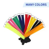 China Reusable Hook And Loop Strap Adjustable Hook And Loop Fastening Cable Ties With Metal Buckle for sale
