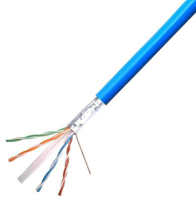 China CAT 5e S/FTP AWG26 X 4pairs TIA/EIA-568-B Twisted Pair Cable 80 °C 30V for sale