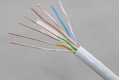 China CAT5 2P BK 100BASE-TX Patch Cable UTP 50MHz Pure Bare Copper Snagless RJ4 22AWG for sale
