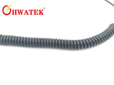 Chine Cable électrique en spirale escamotable protégé avec la gaine externe de PUR pour le véhicule à vendre