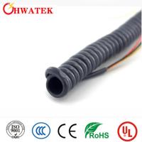 China UL Coiled Spiral Industrial Flexible Cable Retractable 0.32mm2 300V for sale