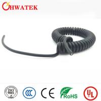 China UL Coiled Spiral Industrial Flexible Cable Retractable 0.32mm2 300V for sale