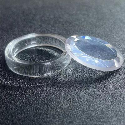 Cina Parti di orologio da polso in vetro zaffiro tondo piatto con sfaccettatura in vendita