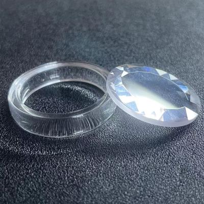 Cina Parti di orologio da polso in vetro zaffiro tondo piatto con sfaccettatura in vendita