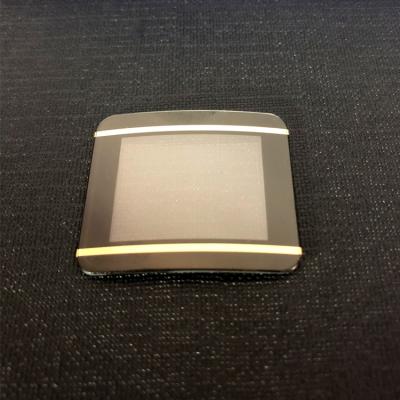 China L'oro Silkprinting ha curvato il doppio vetro dell'orologio di Sapphire Crystal Wristwatch Part Sapphire Crystal del cilindro for sale
