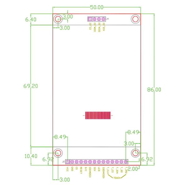 2,8 esposizione a 2,8 pollici dell'affissione a cristalli liquidi del modulo 240*320 Ili9341 Spi Tft dell'esposizione di SPI del modulo dell'affissione a cristalli liquidi
