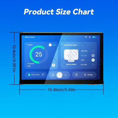 China JC1060P470C_I_W JD9165 Driver Chip and ESP32 Display System The Ultimate Display Solution for Your Business Needs industrial grade tft liquid crystal display 7 inch lcd screen for sale
