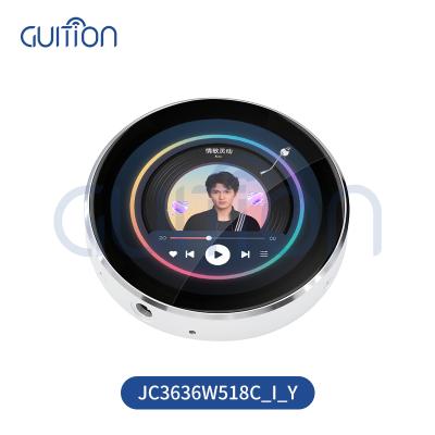 China JC3636W518C_I_Y LED Backlight 58*58*11 mm Silvery White ESP32 Display Module for B2B Transactions touch screen module for arduino for sale