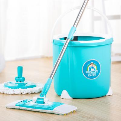Cina 2 viable boomjoy in 1 bucket broom with cotton broom head 360 rotation tornado broom in vendita