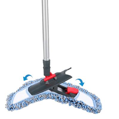 Cina BOOMJOY 360 swivel household sustainable microfiber flat mop with pedal dry&wet cleaning flat mop in vendita