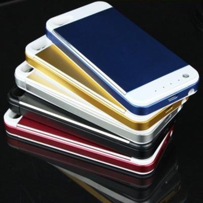 China Backup Battery Charger Iphone 5 Charging Cases USB Power Bank 3500mah LED indicator for sale