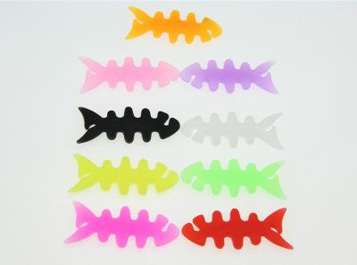 China Customized Colorful Silicone Cable Winder for headphone , Recyclable for sale