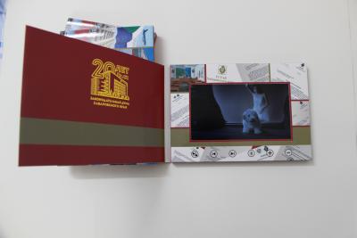 China Promotional video business cards for creative advertising / fastivel gift , Flip book - video for sale