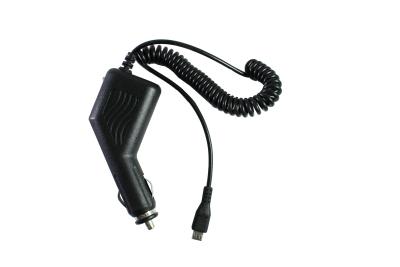 China 1A micro usb car charger with spring 1.5M cable for sale