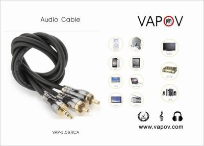 China 3.5mm Aux TO Dual 6.35MMcable For Androd / Apple / Samsung/Nakia /HTC Mobile phone Music for sale