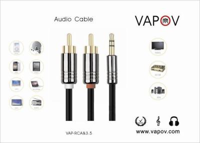 China 3.5mm Aux TO Dual 6.35MMcable For Androd / Apple / Samsung/Nakia /HTC Mobile phone Music for sale