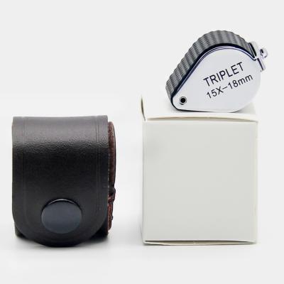 Китай Handheld объектив loupe ювелирных изделий 18 mm с обручем кожаного увеличения 15X продается