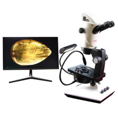 China Tipo rotatorio ampliación del brazo de Gem Stereo Photographic Microscope 9.8X-88X en venta