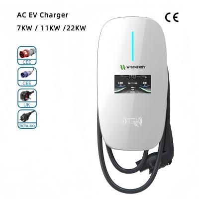 China EV Fast Charger 7kW-22kW with Type 2 Connector and IP54 Rated for New Energy Vehicles for sale