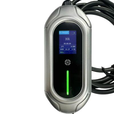 China 3.5kW 16A Portable EV Charger with IP67 Waterproof Rating for Type 1 and Type 2 Electric Cars for sale