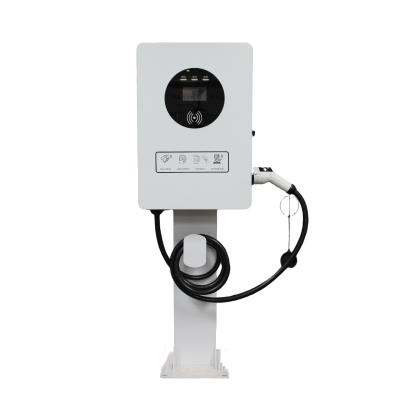 China New Portable 22KW 16A Electric Vehicle Car Charger Type2 Home Use Wall-Mounted Charging Station 4G LTE RS485 Auto Start RFID for sale