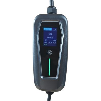 China Customizable 3.5kW 7kW 22kW EVSE Type 2 Wall-Mounted EV Charger with Adjustable Current and Emergency Stop Button for sale