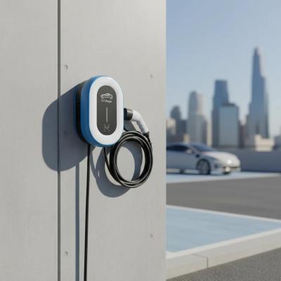 China 7kW Smart EVSE Wallbox with Interchangeable Plug System and RFID Card Access for Modern Residential Charging for sale