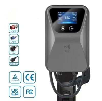 China 7kW~11KW Output Power EV Charger with Type 2 Interface and Wall-mounted Design for Residential Electric Car Charging for sale