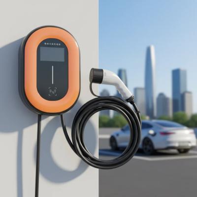China Universal Type2 AC Charger Station with 7kW 32A Output OCPP1.6J Protocol and 5m Charging Cable for sale