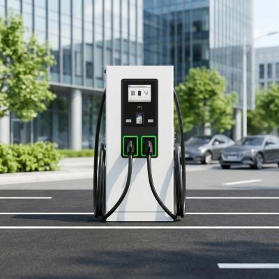 China TUV CE Certificated 120kW Ultra Fast DC EV Charger with Dual Gun and High Voltage Output for Bus Fleet Truck Station for sale