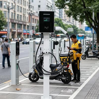 China 7.2kW High-Power DC Fast Charging Pile with IP67 Waterproof and Type6/Type7 Connectors for E-Bike and E-Motorcycle for sale