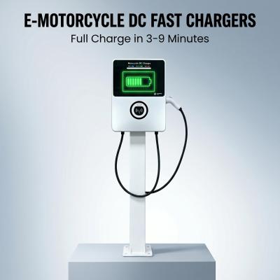 China Rapid 15 Minute Type 6 DC Fast Charger For Electric Scooter 2 Wheeler Universal Smart Plug Charging Station Bike EVSE for sale