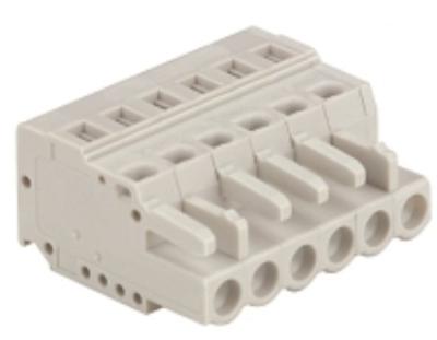 China Spring-cage Clamp Terminal Female Standard Style Pitch: 5.00mm/0.197 in for sale