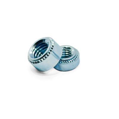China Non Standard Fine Thread Pitch High Accuracy Electropolished 316L Stainless Steel Self Locking Press Nut for sale